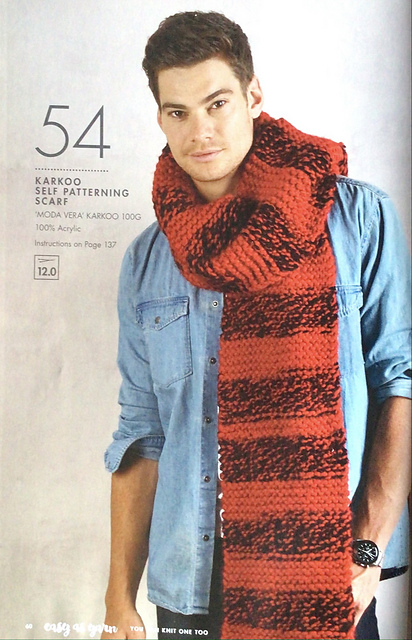 Ravelry: Karkoo Self Patterning Scarf pattern by Spotlight Australia