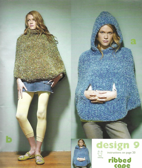 Ravelry: ribbed cape pattern by Cleckheaton