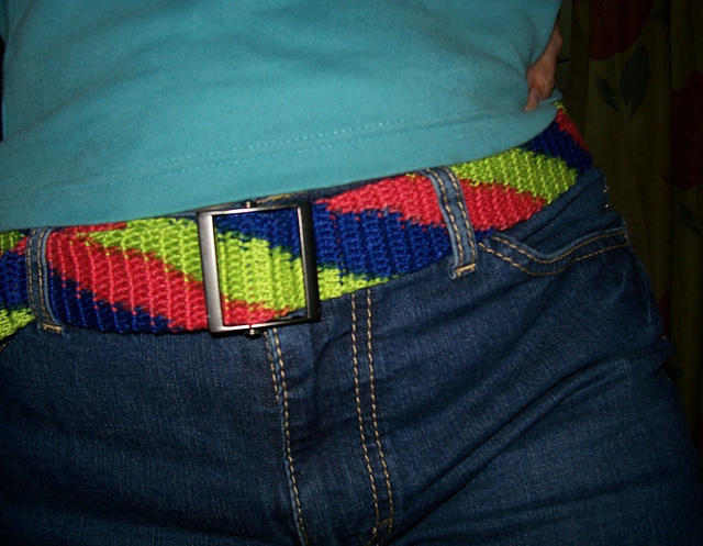 Ravelry: Diagonal Striped Belt pattern by Mimi Alelis