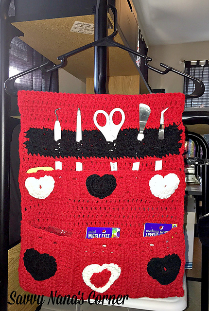 Ravelry: Crocheted Hanging Caddy pattern by Savvy Nana