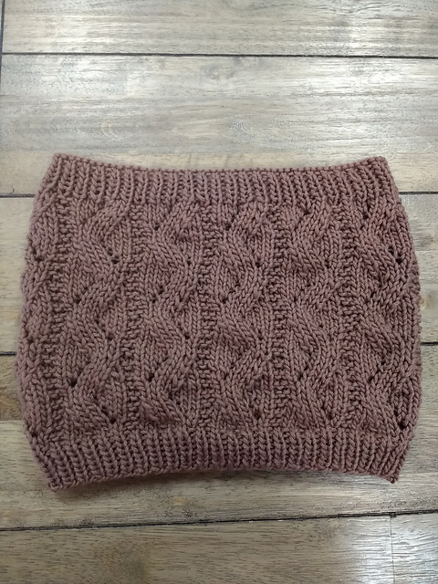 Ravelry: Faux Cables Cowl pattern by Small Studio
