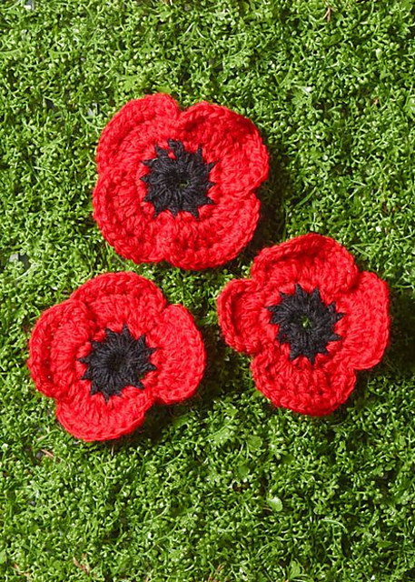 Ravelry: Remembrance Poppy pattern by Spotlight Australia