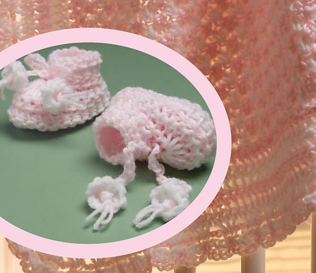 Ravelry: Crochenit Baby Set: Booties pattern by Mary Middleton