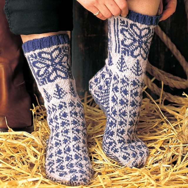 Ravelry: Nordic Star Socks pattern by Jan Malone