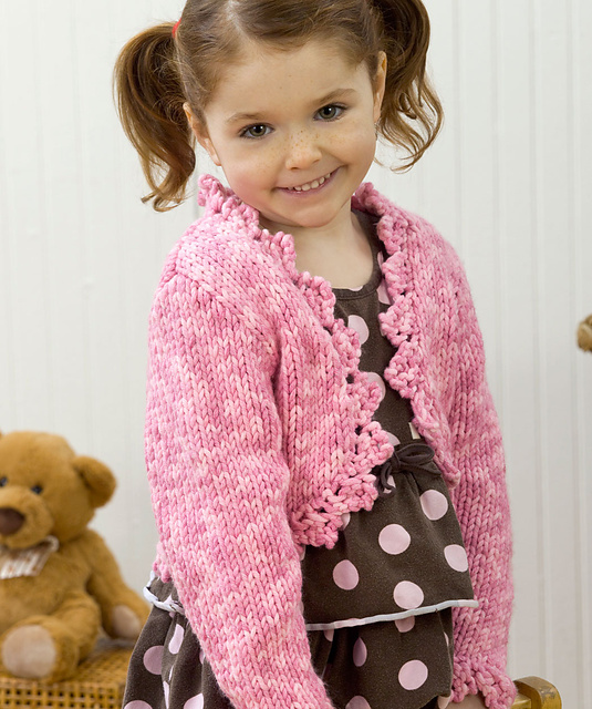 Ravelry: Girl's Knit Bolero pattern by Red Heart Design Team