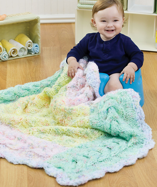 Ravelry: Cable Border Blanket pattern by Michele Wilcox