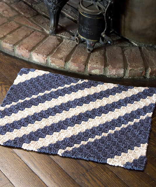 Ravelry: Diagonal Rug pattern by Kathy Wigington
