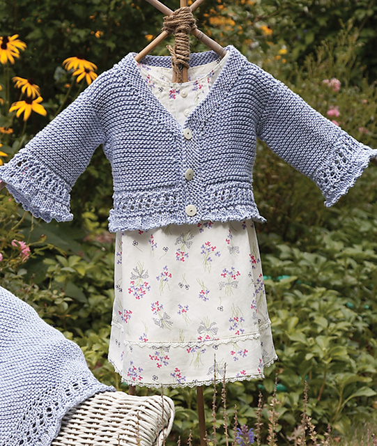 Ravelry: Ruffle Edged Cardigan pattern by Susan Mills Knits