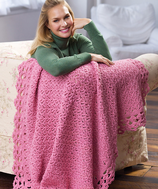 Ravelry: Blushing Rose Afghan pattern by Carol Alexander