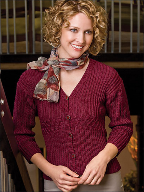 Ravelry: Diamonds & Ribs Cardigan pattern by Joan Hughes