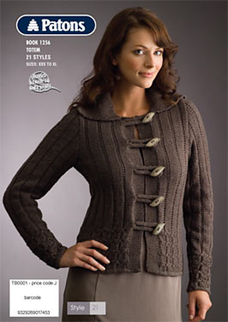 Ravelry: #21 Toggle style trim Jacket pattern by Patons Australia