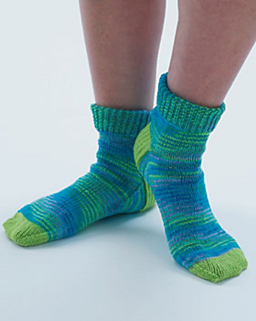 Ravelry: Adult's 2 Tone Socks pattern by Bernat Design Studio