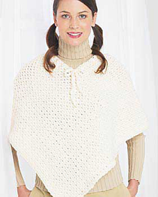 Ravelry: Adult Poncho pattern by Bernat Design Studio
