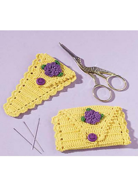 Ravelry: Floral Sewing Set pattern by Jennifer Moir