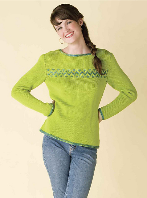 Ravelry: Fair Isle Yoke Pullover pattern by Lorna Miser