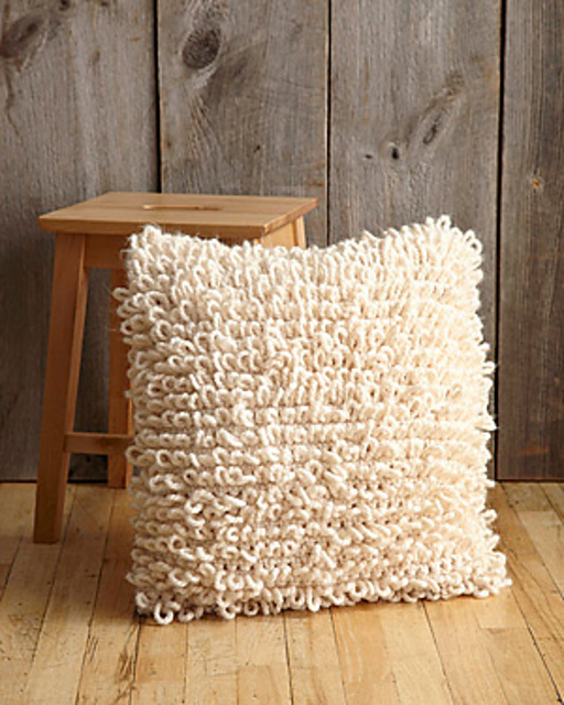 Ravelry: Loop Stitch Pillow pattern by Lion Brand Yarn