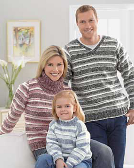 Ravelry: Family Stripes pattern by Bernat Design Studio