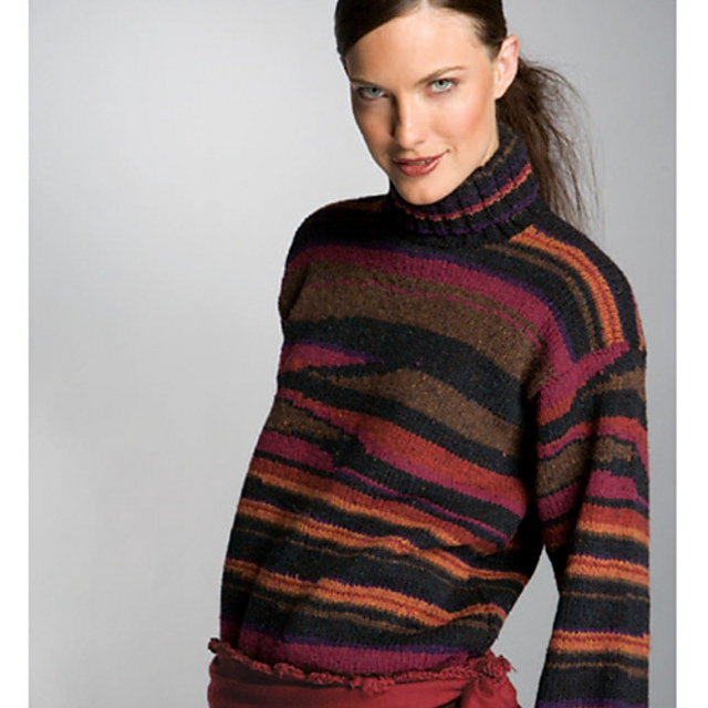 Ravelry: #30 Striped Turtleneck pattern by Brandon Mably