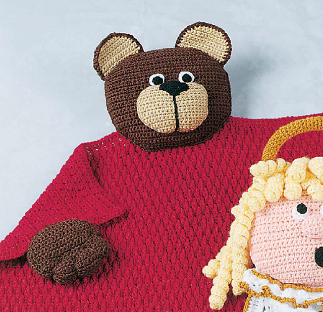 Ravelry: Teddy Bear Blanket Buddy pattern by Cynthia (Cindy) Harris