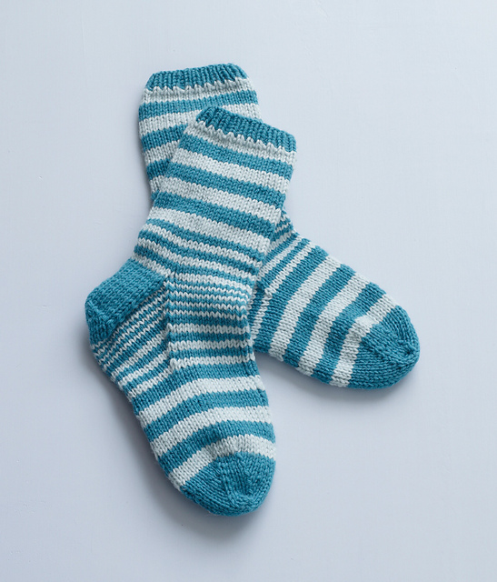 Ravelry: Adult Striped House Socks pattern by Lion Brand Yarn