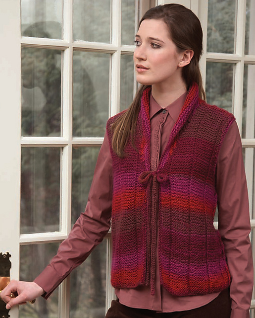 Ravelry: Vest with Tie Closure pattern by Mary Stowe