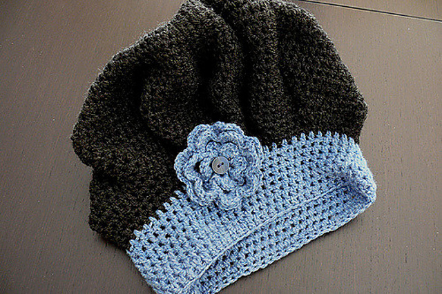 Ravelry: Tam with Rose Hat pattern by Winifred Clark