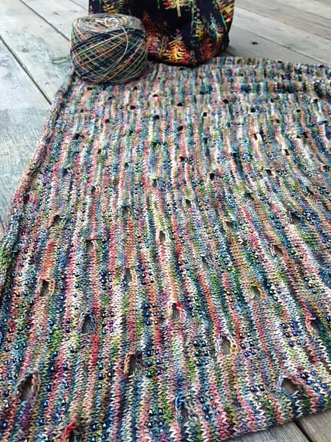 Ravelry: missbabs' Miss Babs' Beaded Holey Rectangle