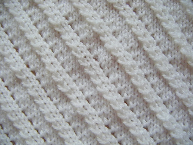 Ravelry: Simple Diagonal Lace pattern by Anne Lang