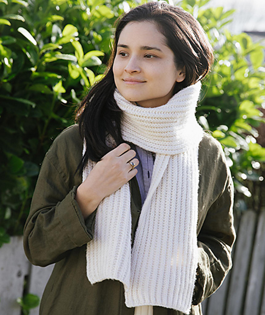 Ravelry: Fisherman's Rib Muffler in Three Gauges pattern by Churchmouse ...