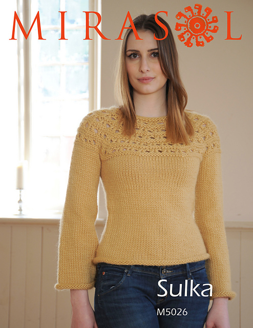 Ravelry: m5026 Patterned yoke pullover pattern by Michelle Porter