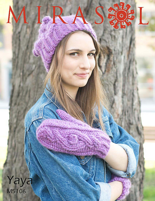 Ravelry: Cable Hat and Mitten set pattern by Michelle Porter
