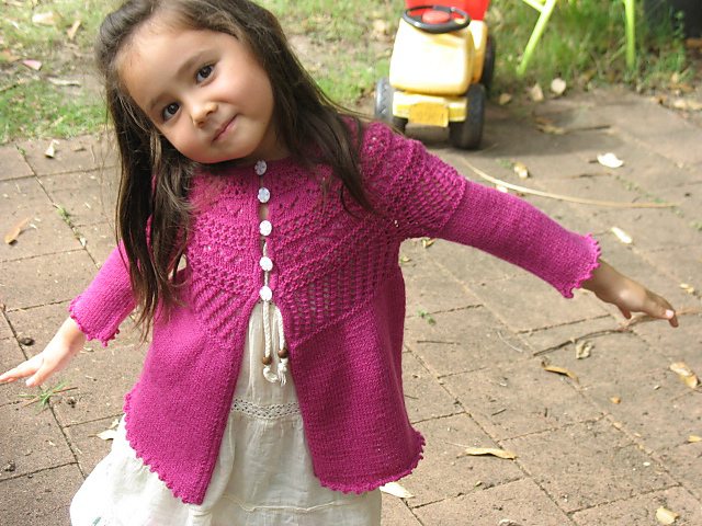 Ravelry: miyayo's Butterflies on Mulberry Cardi