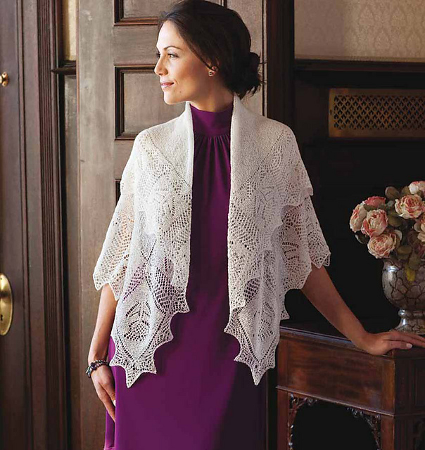 Ravelry: Thistle and Fern Shawl pattern by Margaret Stove