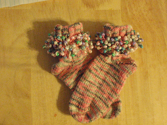 Ravelry: Beaded Toddler Socks pattern by Malissa Ackerman Lightfoot