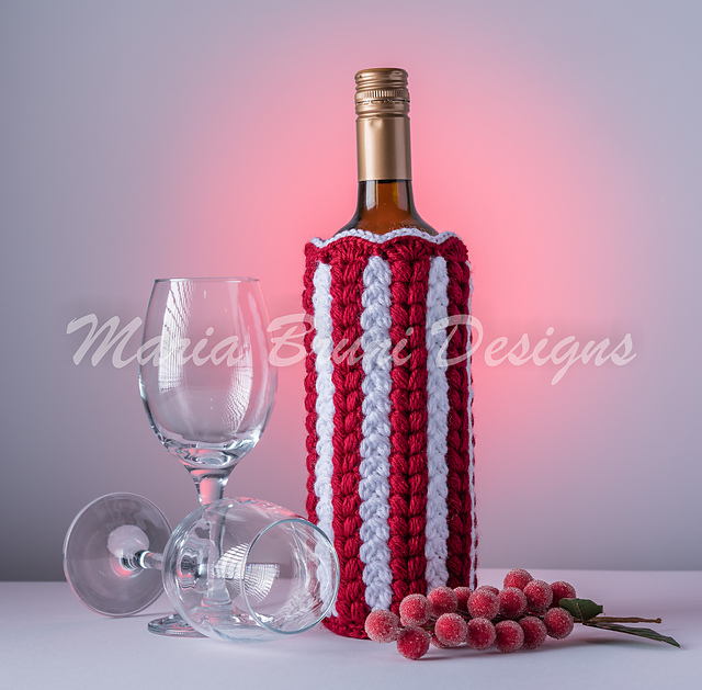 Ravelry: The Tuscany Bottle Cozy pattern by Maria Bruni