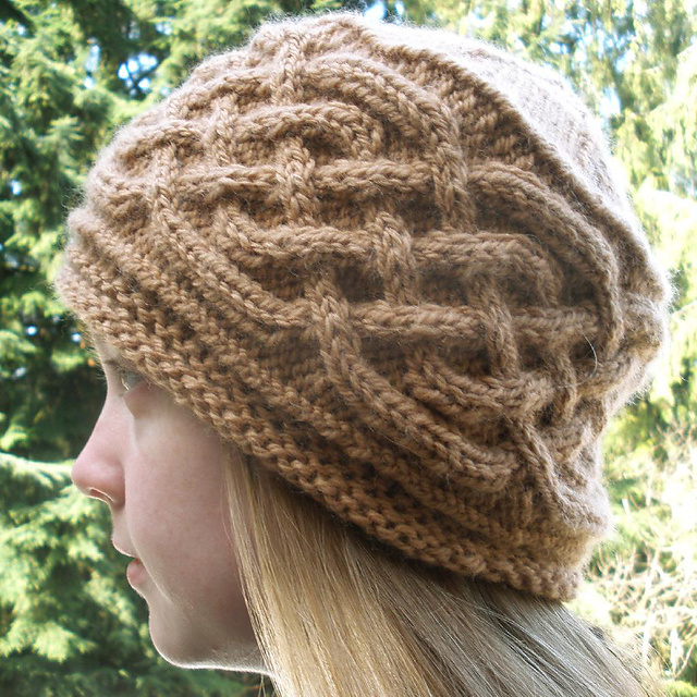 Ravelry: Saxon Braid Cabled Cap pattern by Rebecca Harmon