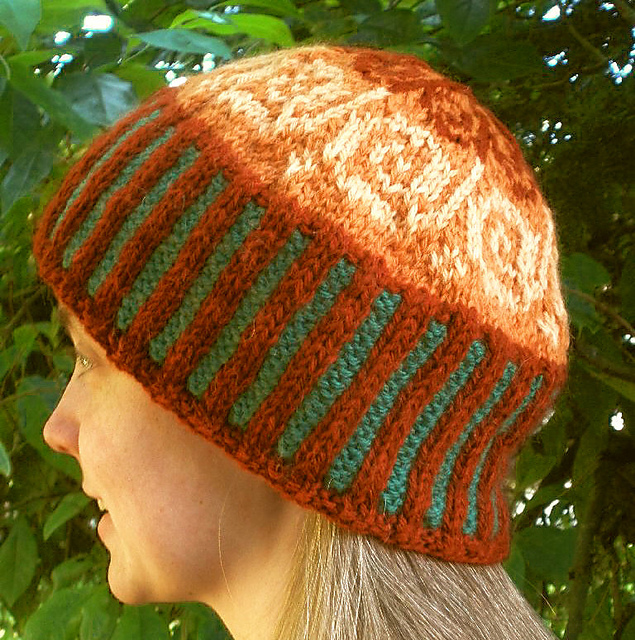 Ravelry: Autumn Swirl Fair Isle Cap pattern by Rebecca Harmon