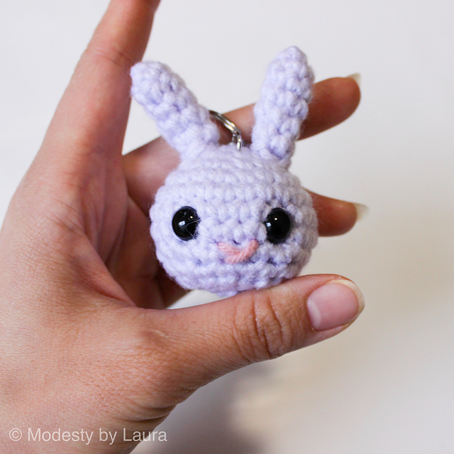 Ravelry: Bunny Keychain pattern by Modesty by Laura