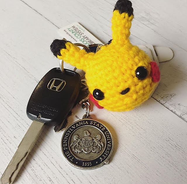 Ravelry: Pikachu Keychain pattern by Modesty by Laura
