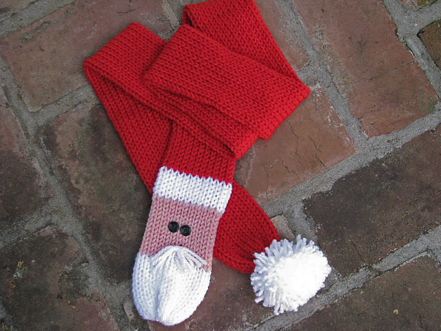 Ravelry: Santa Scarf pattern by Margaret Olander
