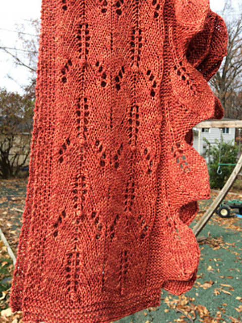 Ravelry: Botanical Scarf pattern by Lisa Adcock