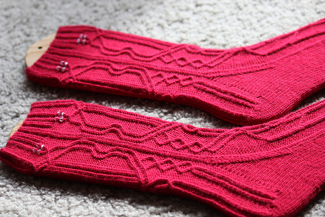 Ravelry: Finish Line Socks pattern by Lisa Adcock