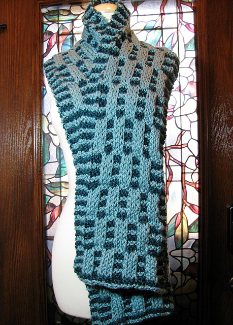 Ravelry: Vertigo Lines Scarf pattern by Kathy Norris
