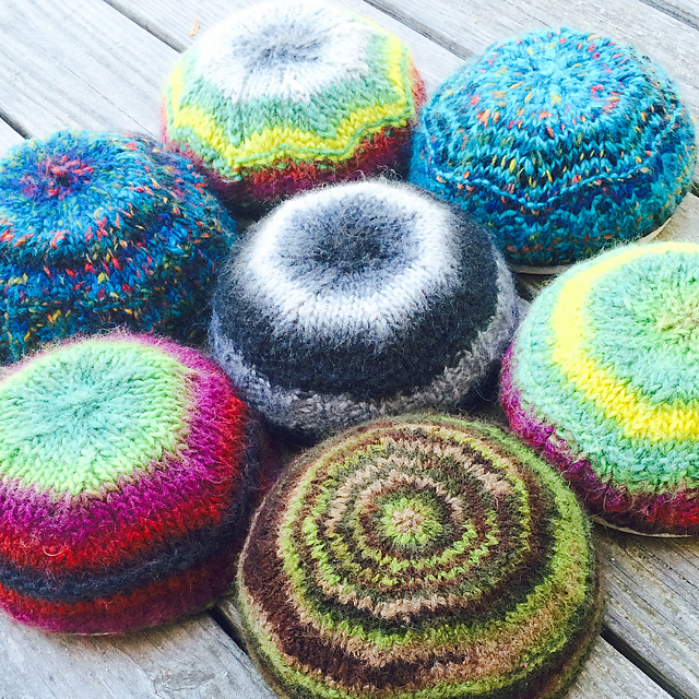 Ravelry: Colorful Kiss my Keppie Knit Kippot pattern by Ciaran Blumenfeld