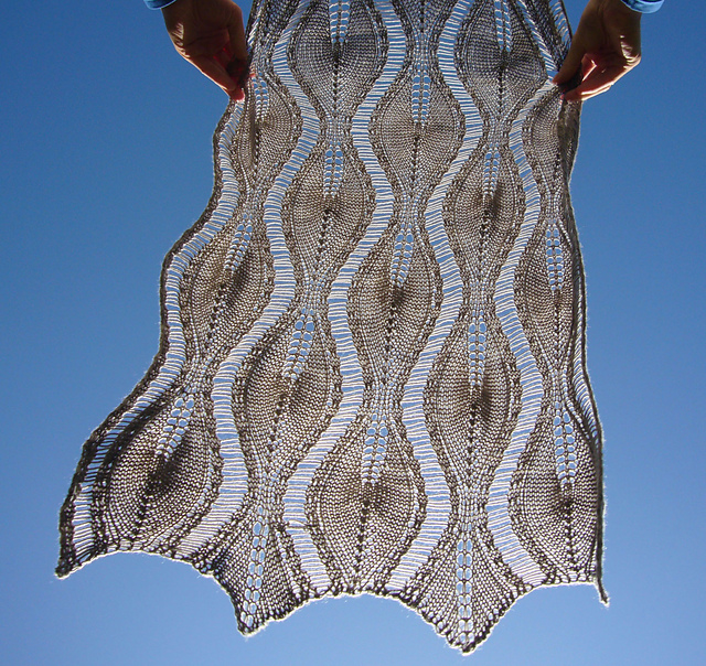 Ravelry: Ripple Leaf Shawl pattern by Helen Kennedy