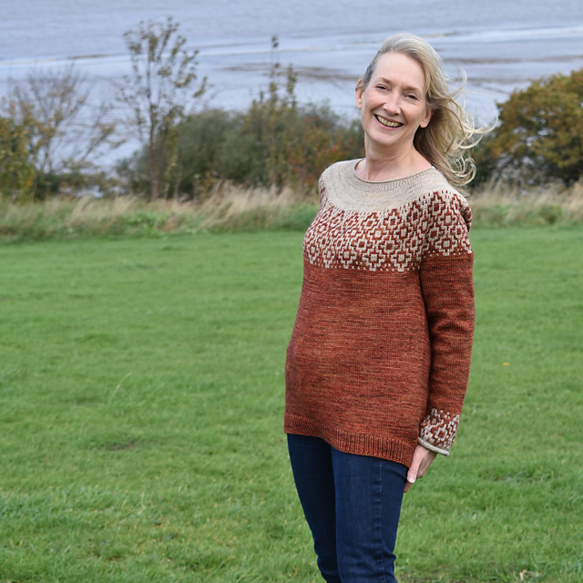 Ravelry: Cold Pale Moon Sweater pattern by Helen Kennedy