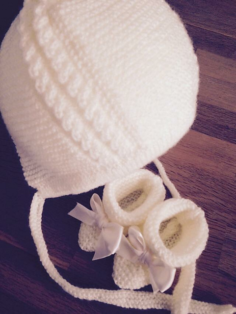Ravelry: Royal Bonnet and Booties pattern by Jane Hooper UK