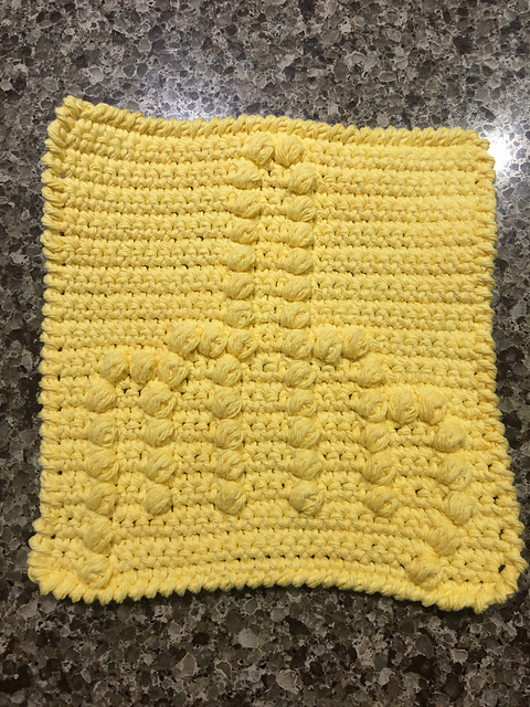 Ravelry: Bobble MIDDLE FINGER Cloth Graph pattern by Tammy Peters