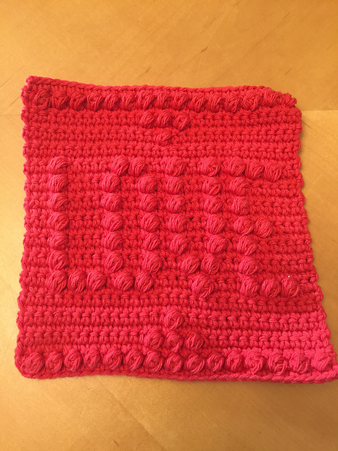 Ravelry: Bobble LOVE Cloth Graph pattern by Tammy Peters