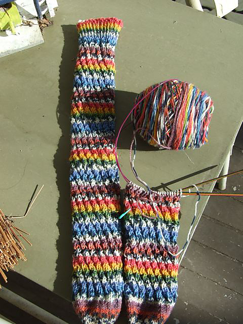 Ravelry: momogus' Twisty Toe Up Tube Socks